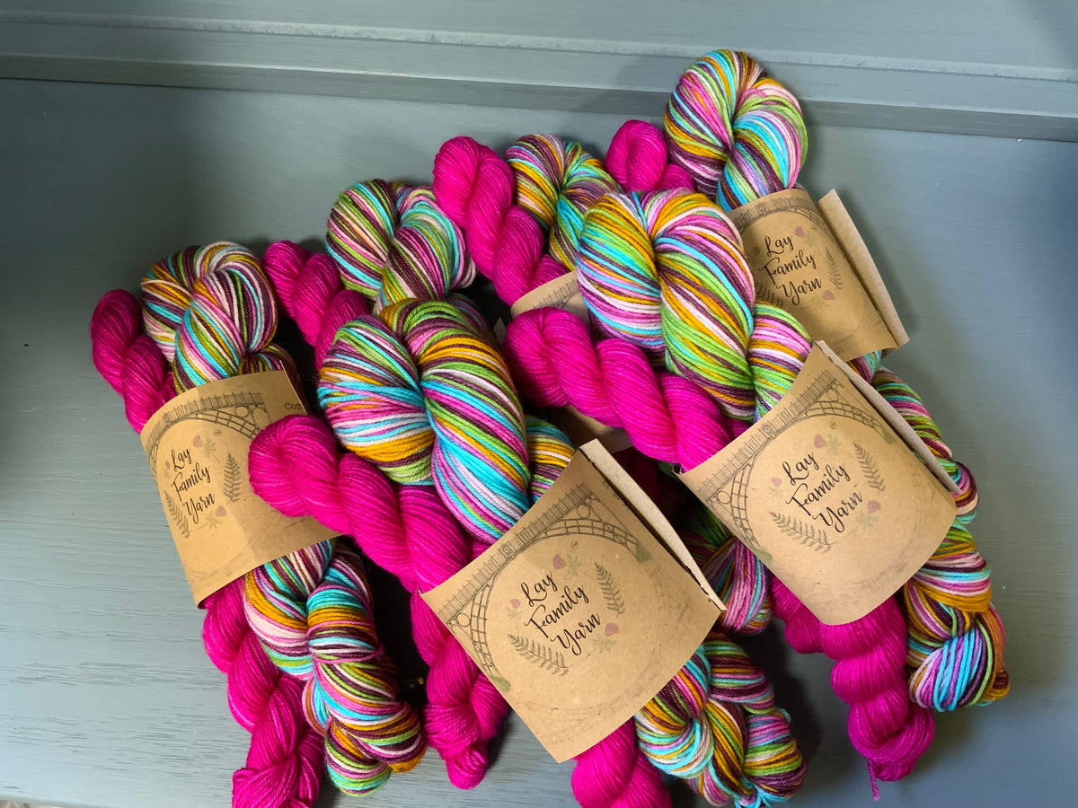 Self striping yarn – Lay Family Yarn